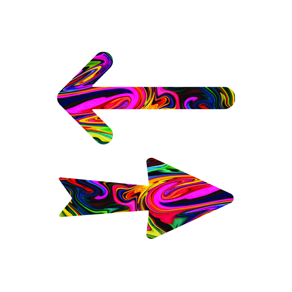 Backstage pass directional arrows laminated | Holopasses